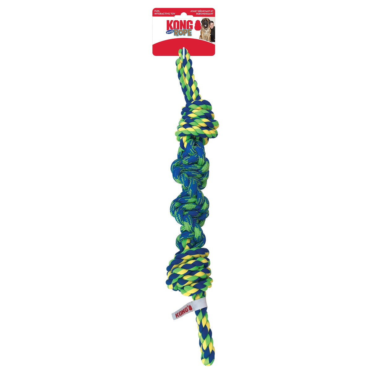 KONG® Rope Bunji Dog Toy Assorted Large
